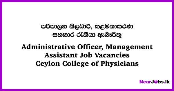 Administrative Officer, Management Assistant Job Vacancies in Ceylon ...