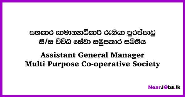 Assistant General Manager Jobs in Kandy - Gampola Multi Purpose ...