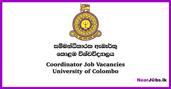 Colombo University Coordinator Job Vacancies 2024
