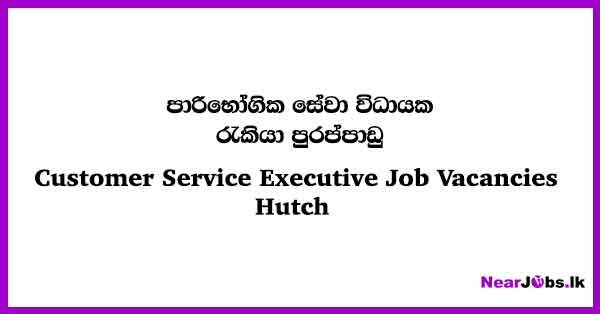 Customer Service Executive - Hutch Job Vacancies 2024 - Nearjobs.lk
