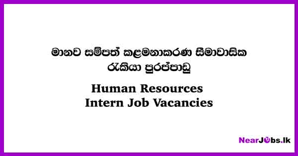 Human Resources Intern Job Vacancies - Quess Corp Lanka (Private ...