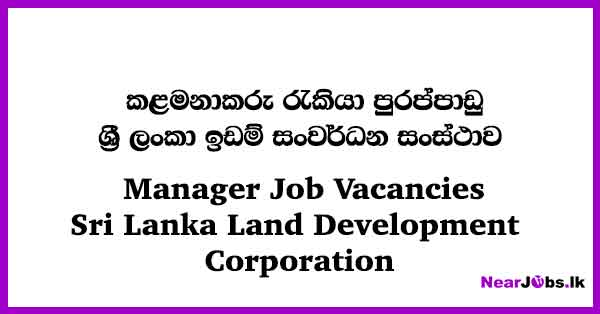 Manager Job Vacancies 2025 - Sri Lanka Land Development Corporation ...