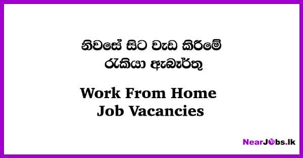 Online Jobs Work From Home Sri Lanka 2025 - Nearjobs.lk