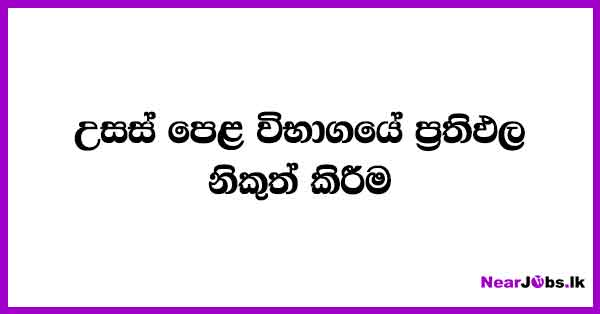 Release of GCE AL Examination Results 2023 / 2024 - doenets.lk