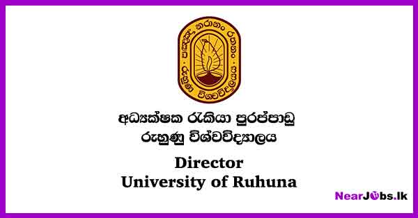 Ruhuna University Director Job Vacancies 2024