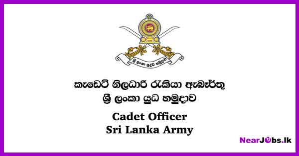 Sri Lanka Army Cadet Officer Job Vacancies 2024
