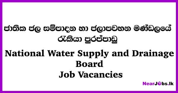 Sri Lanka Water Board Job Vacancies 2025 - Nearjobs.lk